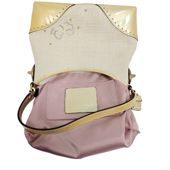 Coach | Bags | Coach Yellow Floral Embellished Handbag | Poshmark